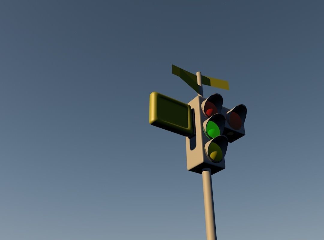 3D Traffic Light Model free 3D model | CGTrader