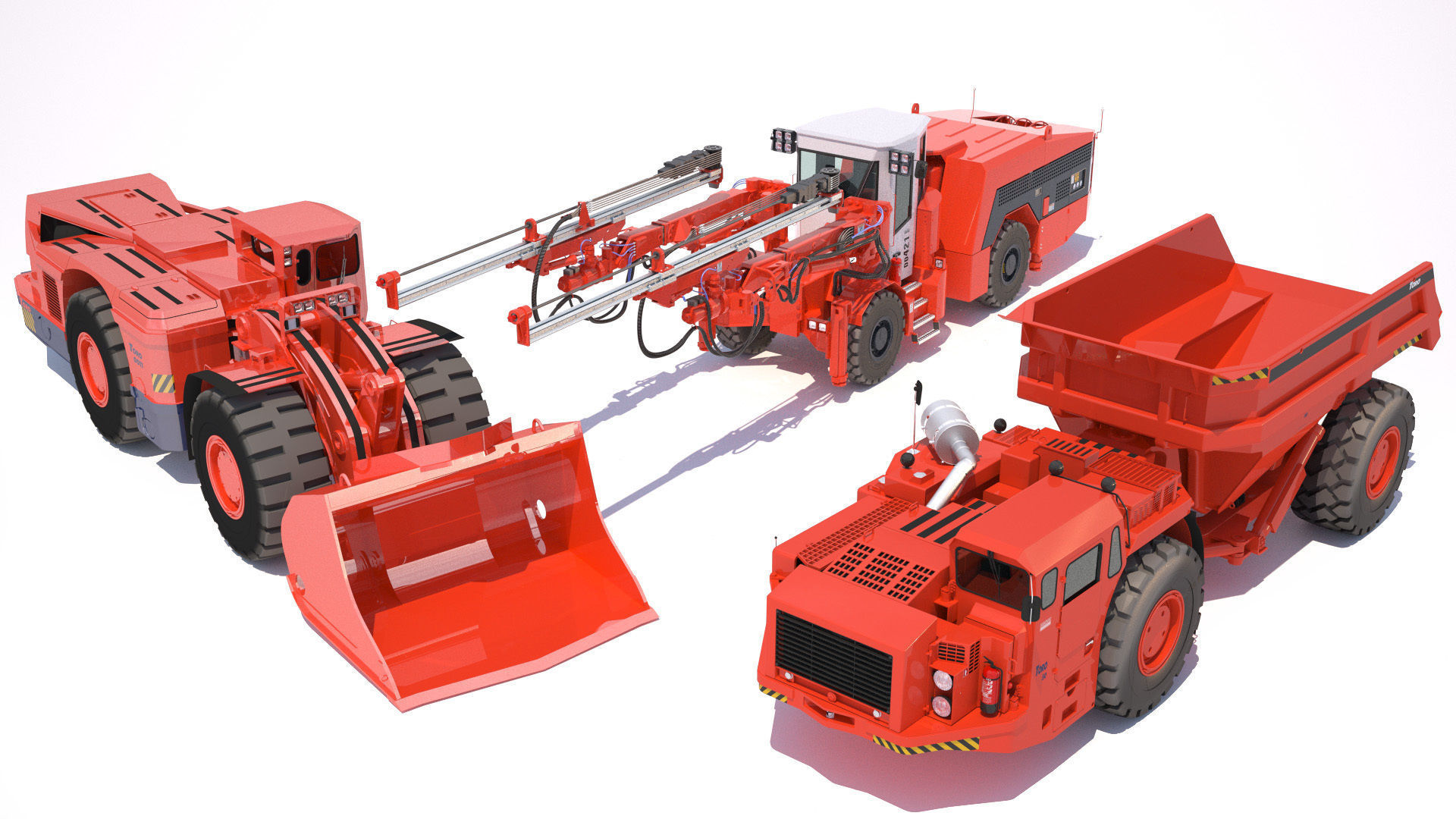 Underground mining machines 1 3D model | CGTrader