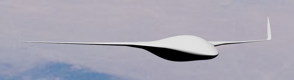 BWB MRay Drone 3D model | CGTrader