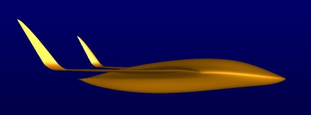 BWB MRay Drone 3D model | CGTrader