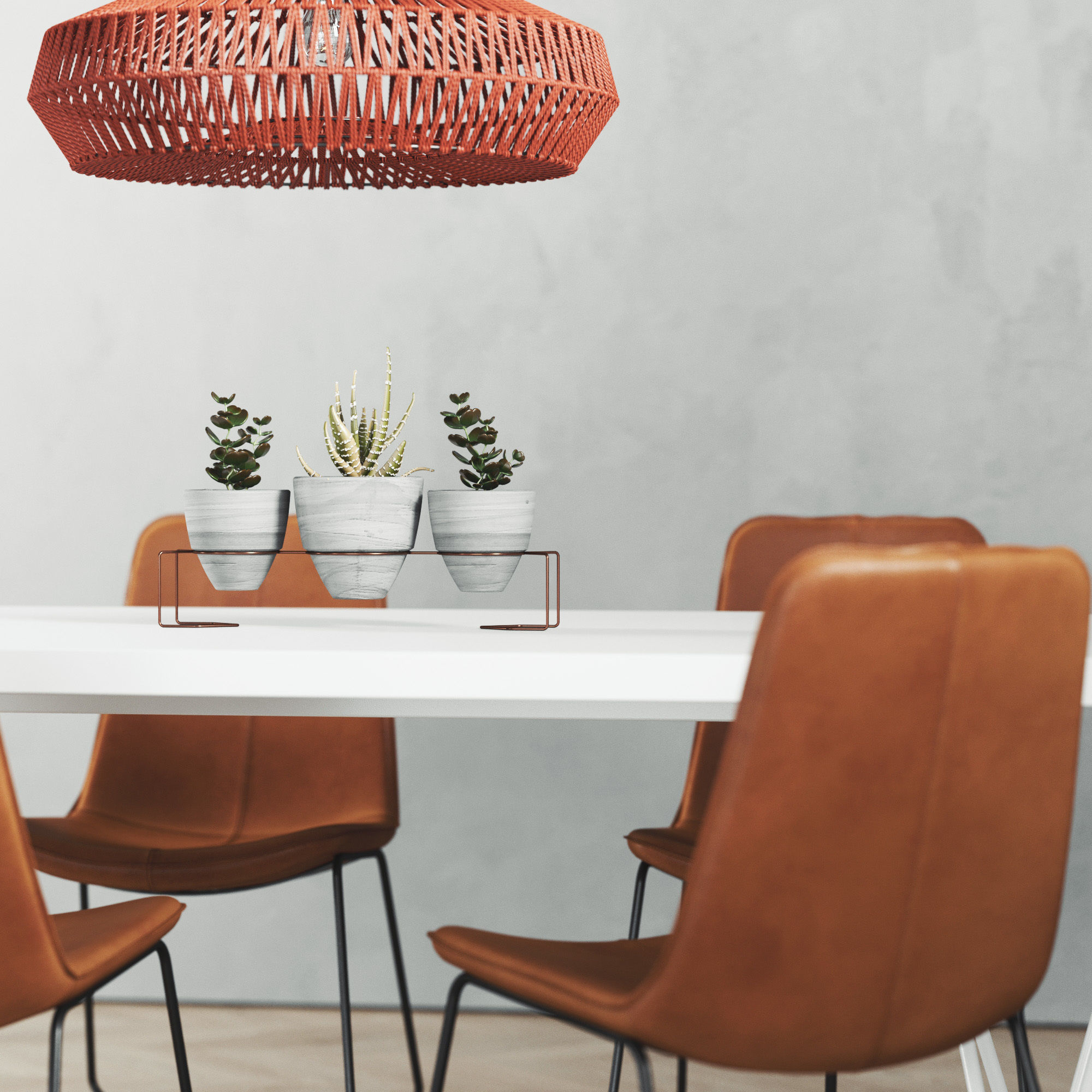 CB2 Dylan Dining table set 3D model | CGTrader
