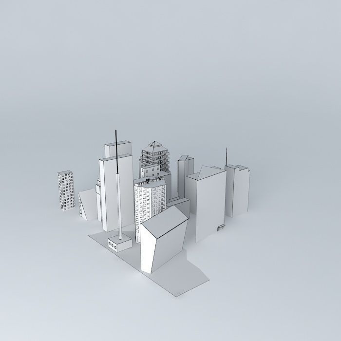 LOW RISE CITY 1 OCT 2011 free 3D model | CGTrader