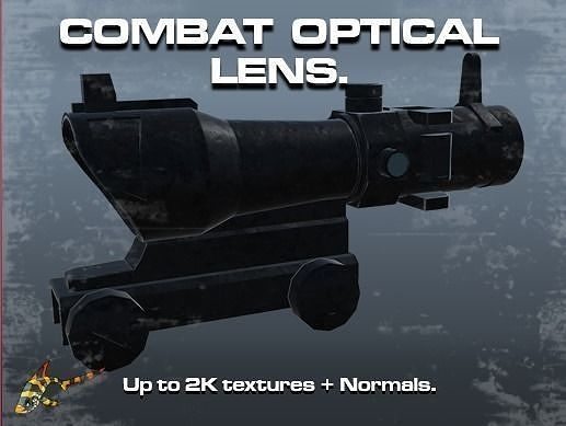 3D model Combat Optical Lens VR / AR / low-poly | CGTrader