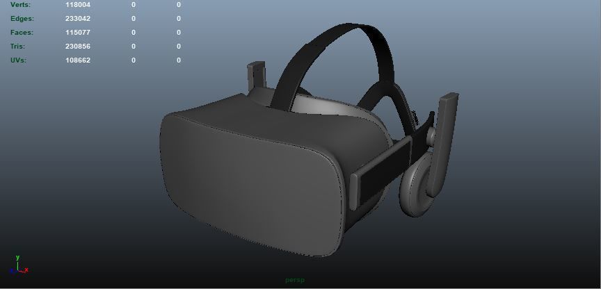 Oculus Rift CV1 3D Model 3D model | CGTrader