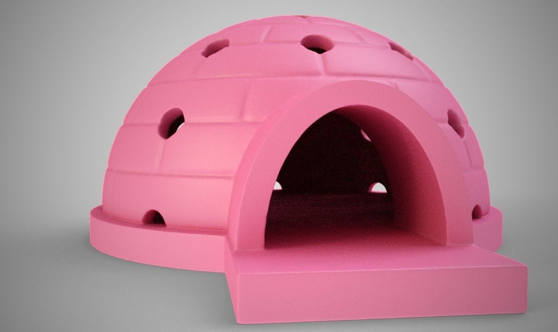 Igloo Pen Holder 3D model 3D printable | CGTrader