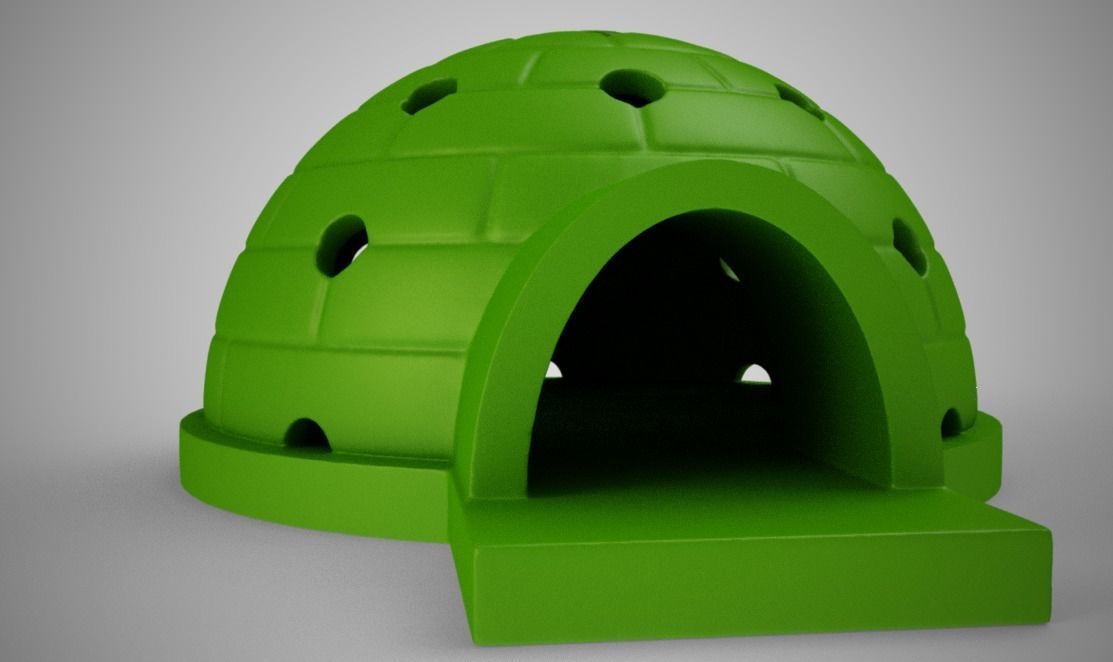 Igloo Pen Holder 3D model 3D printable | CGTrader