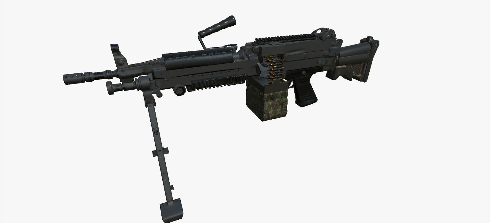 3D model M249 Squad Automatic Weapon VR / AR / low-poly | CGTrader