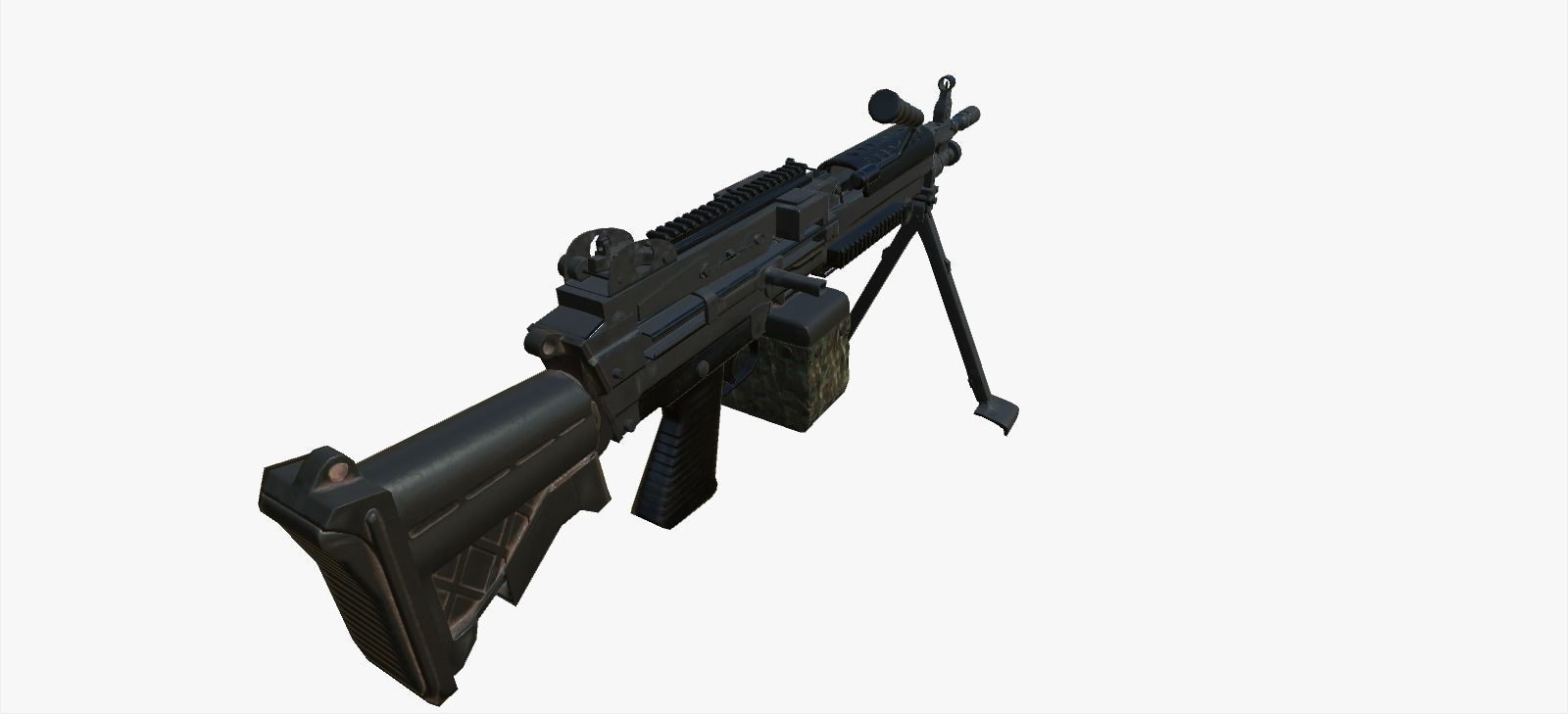 3D model M249 Squad Automatic Weapon VR / AR / low-poly | CGTrader