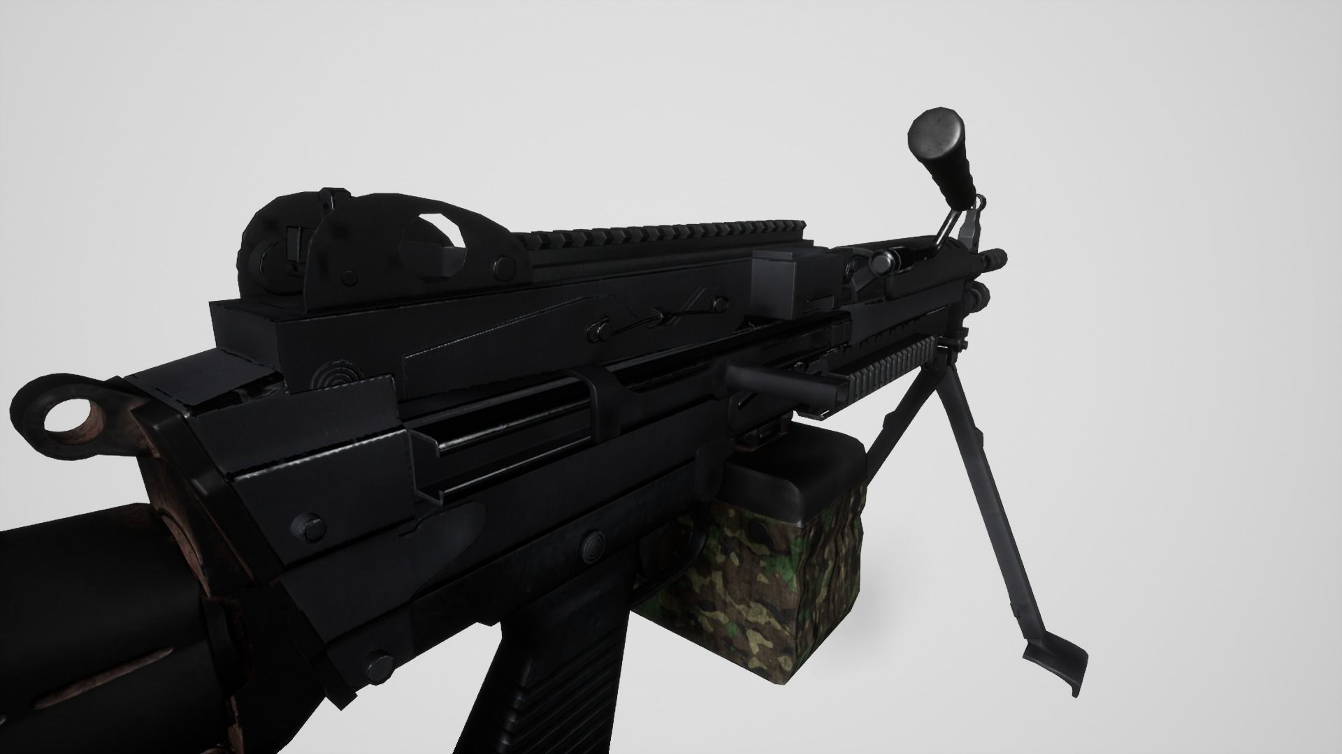 3D model M249 Squad Automatic Weapon VR / AR / low-poly | CGTrader