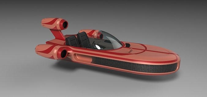 Landspeeder X-34 from movie Star Wars 3D model | CGTrader