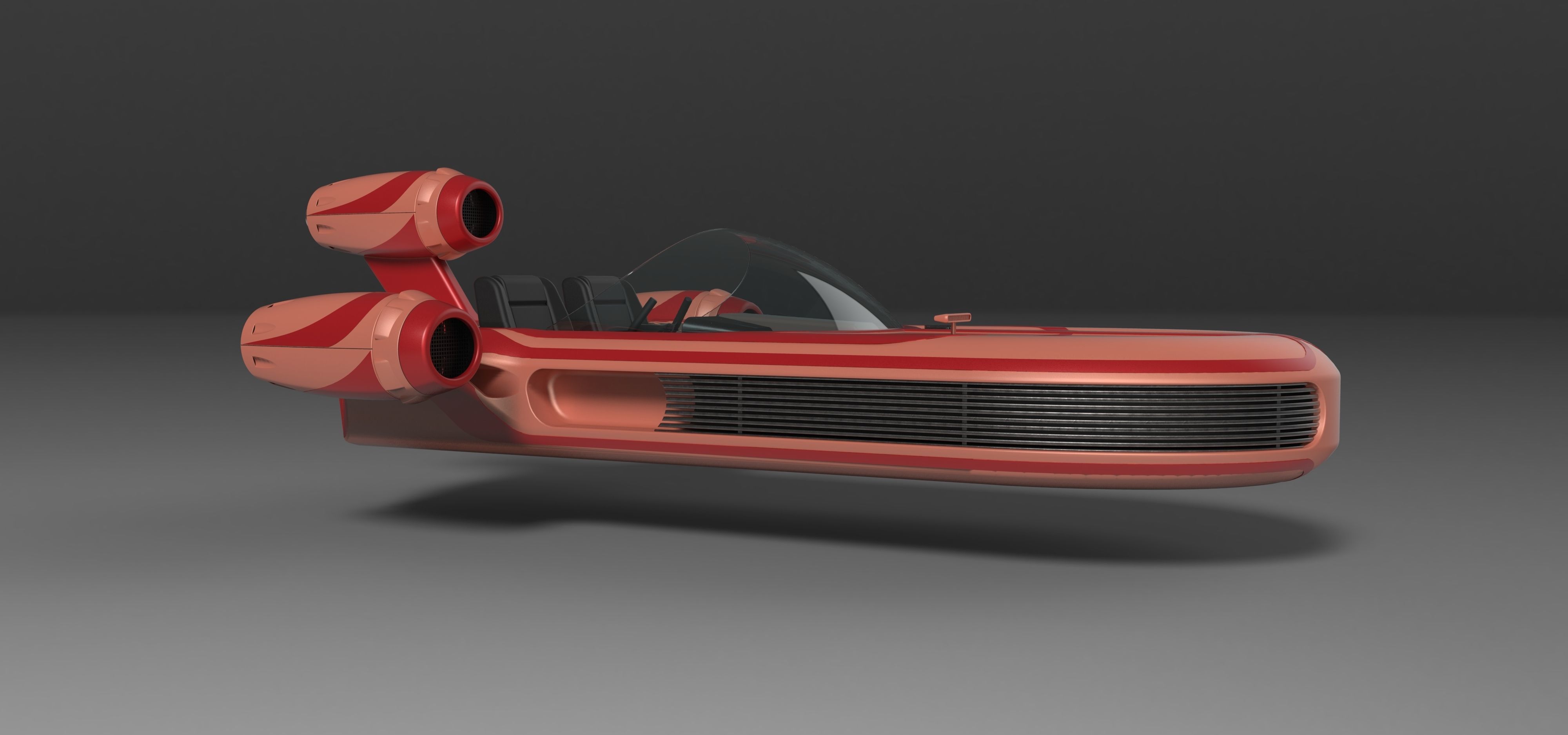 Landspeeder X-34 from movie Star Wars 3D model | CGTrader
