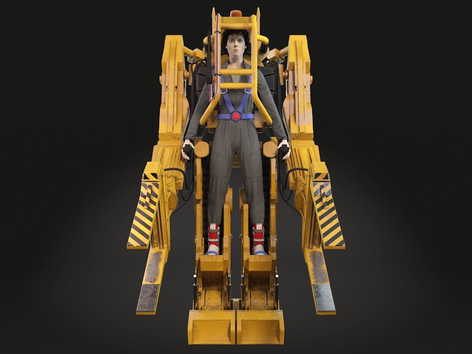 Alien Nostromo Power Loader 3D model rigged | CGTrader