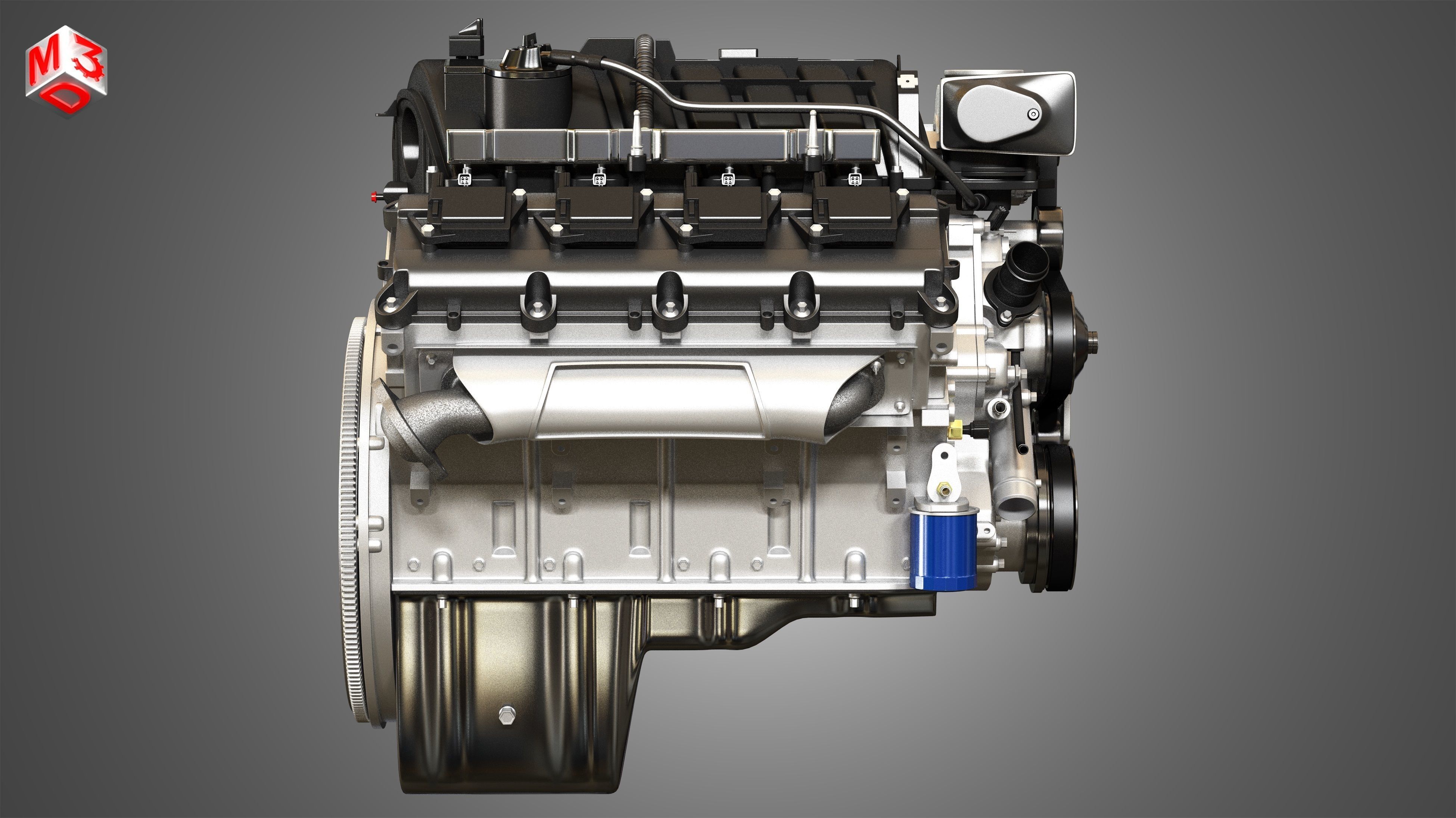 1500 Ram Engine - V8 Pickup Truck Engine 3D model | CGTrader