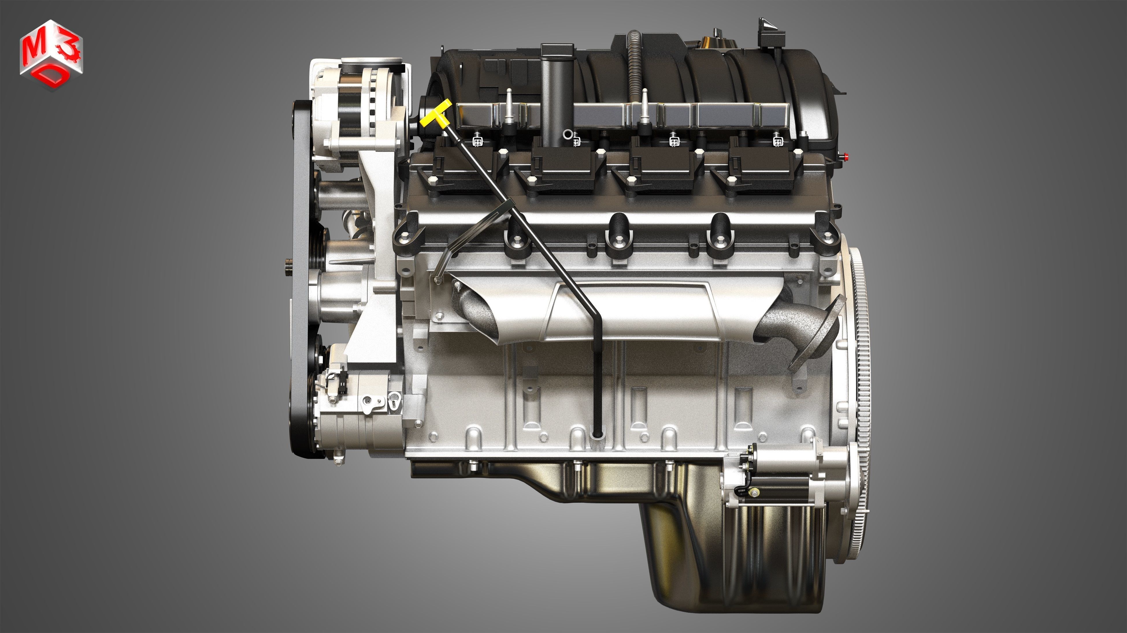 1500 Ram Engine - V8 Pickup Truck Engine 3D model | CGTrader