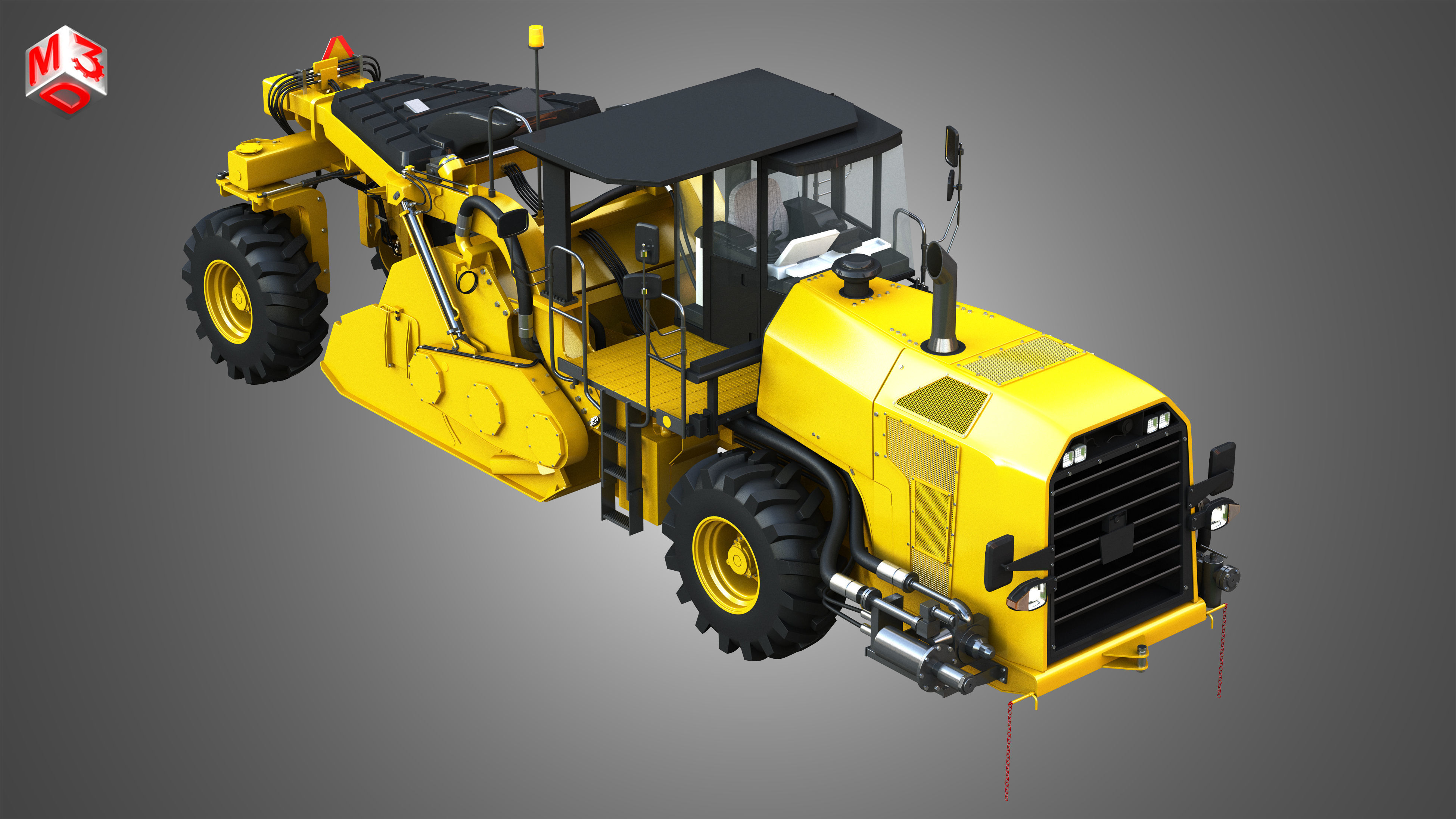 RM500B - Road Reclaimer Vehicle 3D model | CGTrader