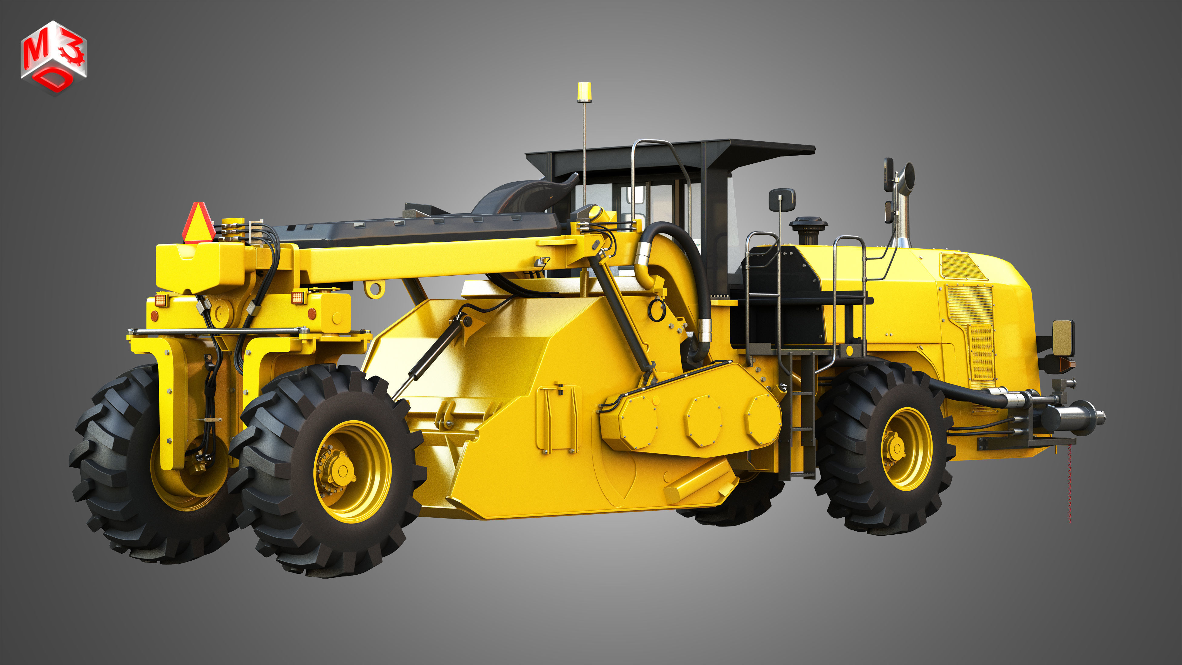 RM500B - Road Reclaimer Vehicle 3D model | CGTrader