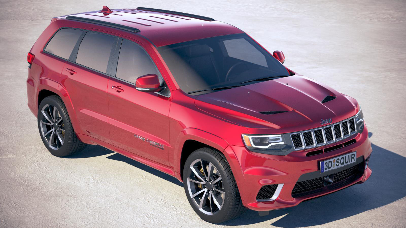 Jeep Grand Cherokee TrackHawk 2018 3D model | CGTrader