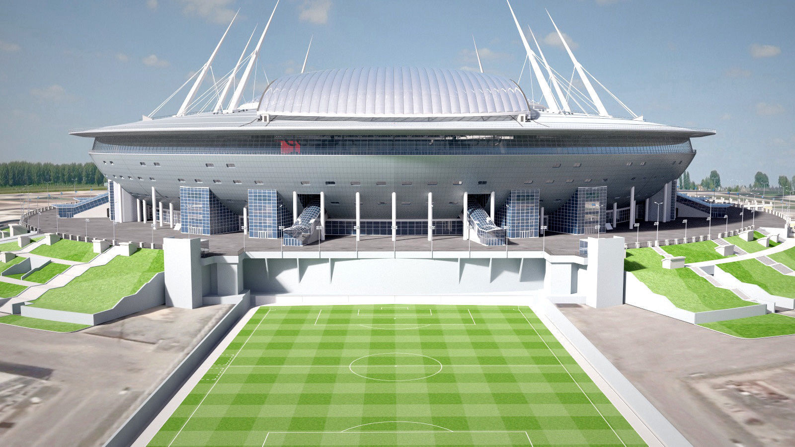 Krestovsky Stadium Zenit Arena 3D model | CGTrader