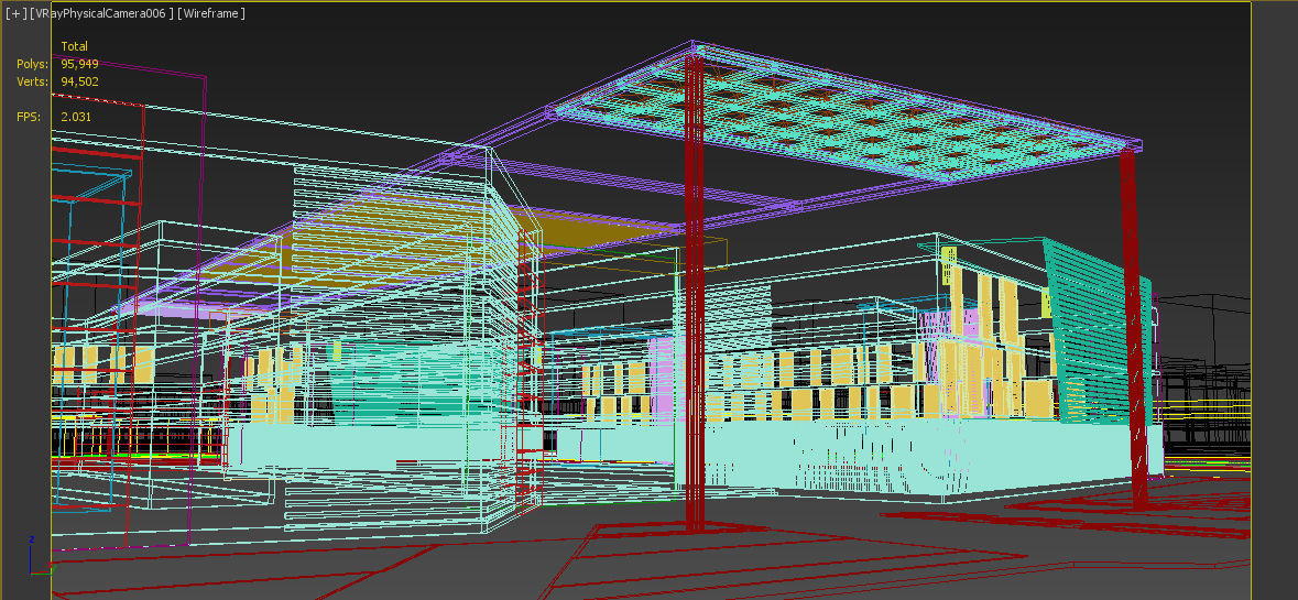 University - high school 3D model | CGTrader
