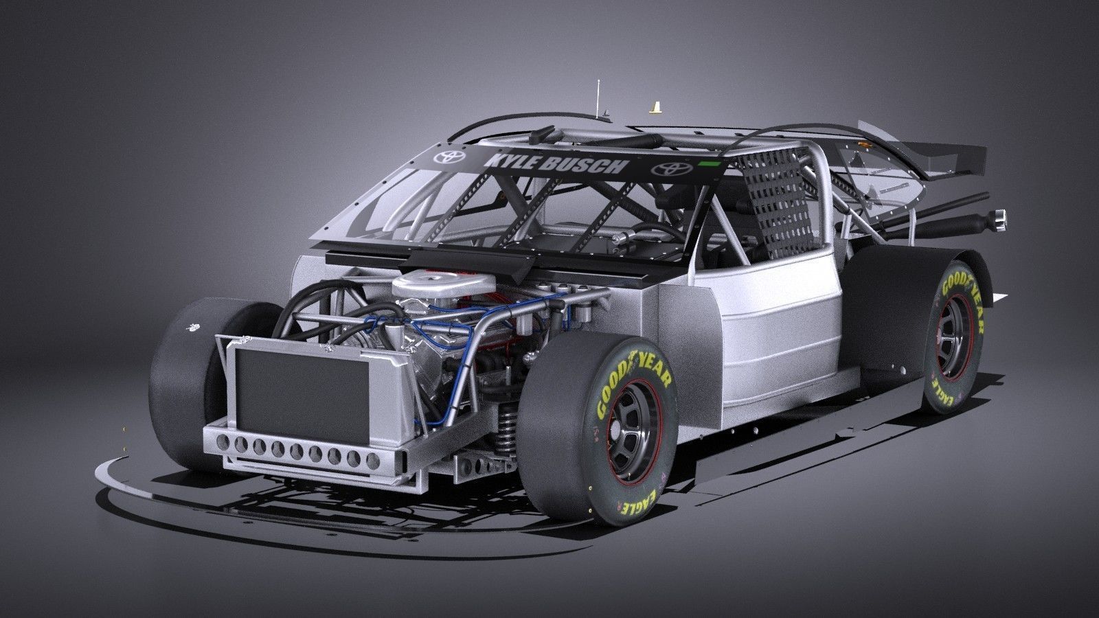 Nascar MnMs Kyle Busch 2017 VRAY 3D model | CGTrader