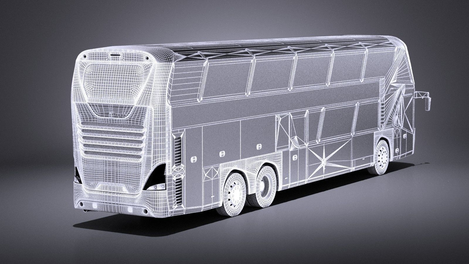 Neoplan Skyliner 2017 Coach Bus VRAY 3D model | CGTrader