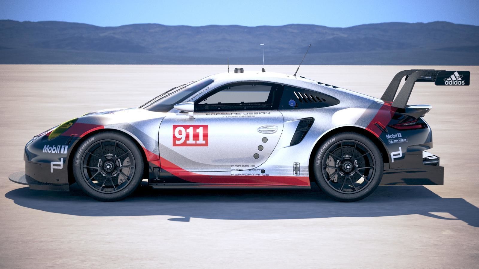 Porsche 911 RSR 2017 3D model | CGTrader