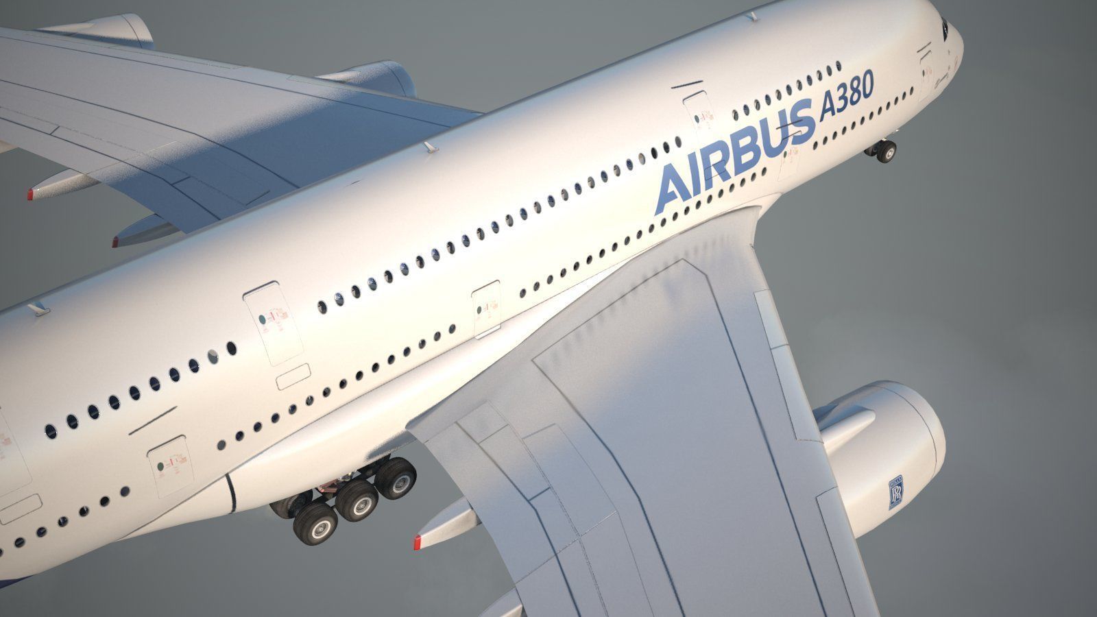 Airbus A380 with interior 3D model | CGTrader