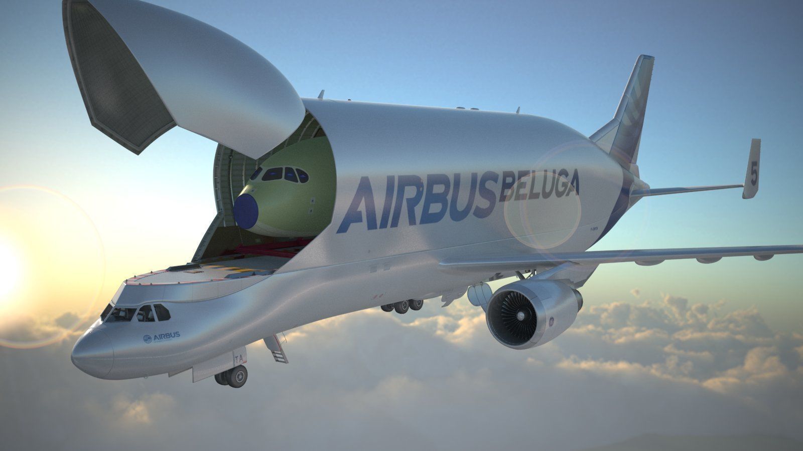 Airbus Beluga XL 3D model | CGTrader