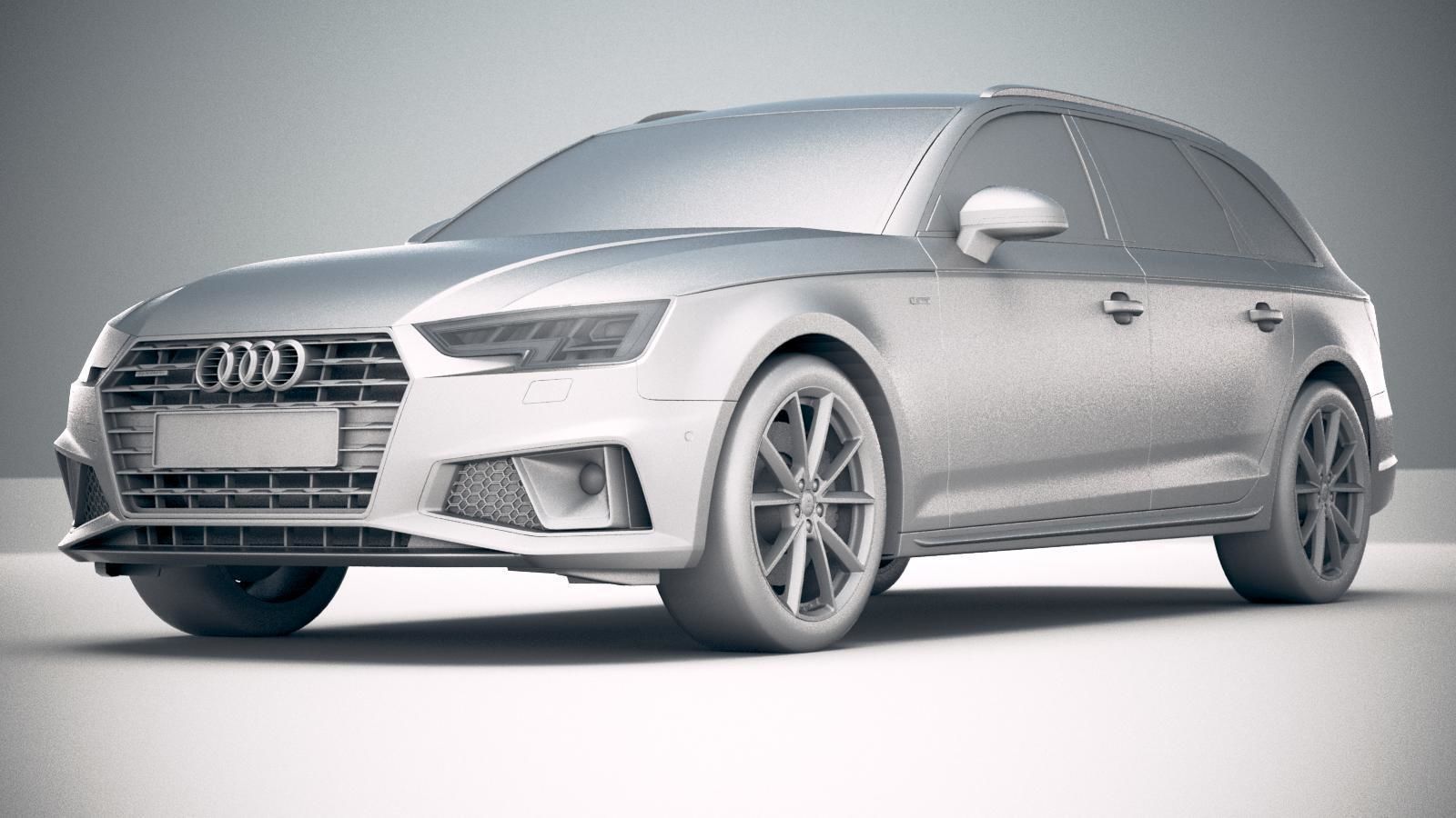 Audi A4 S-Line Avant 2019 3D model | CGTrader