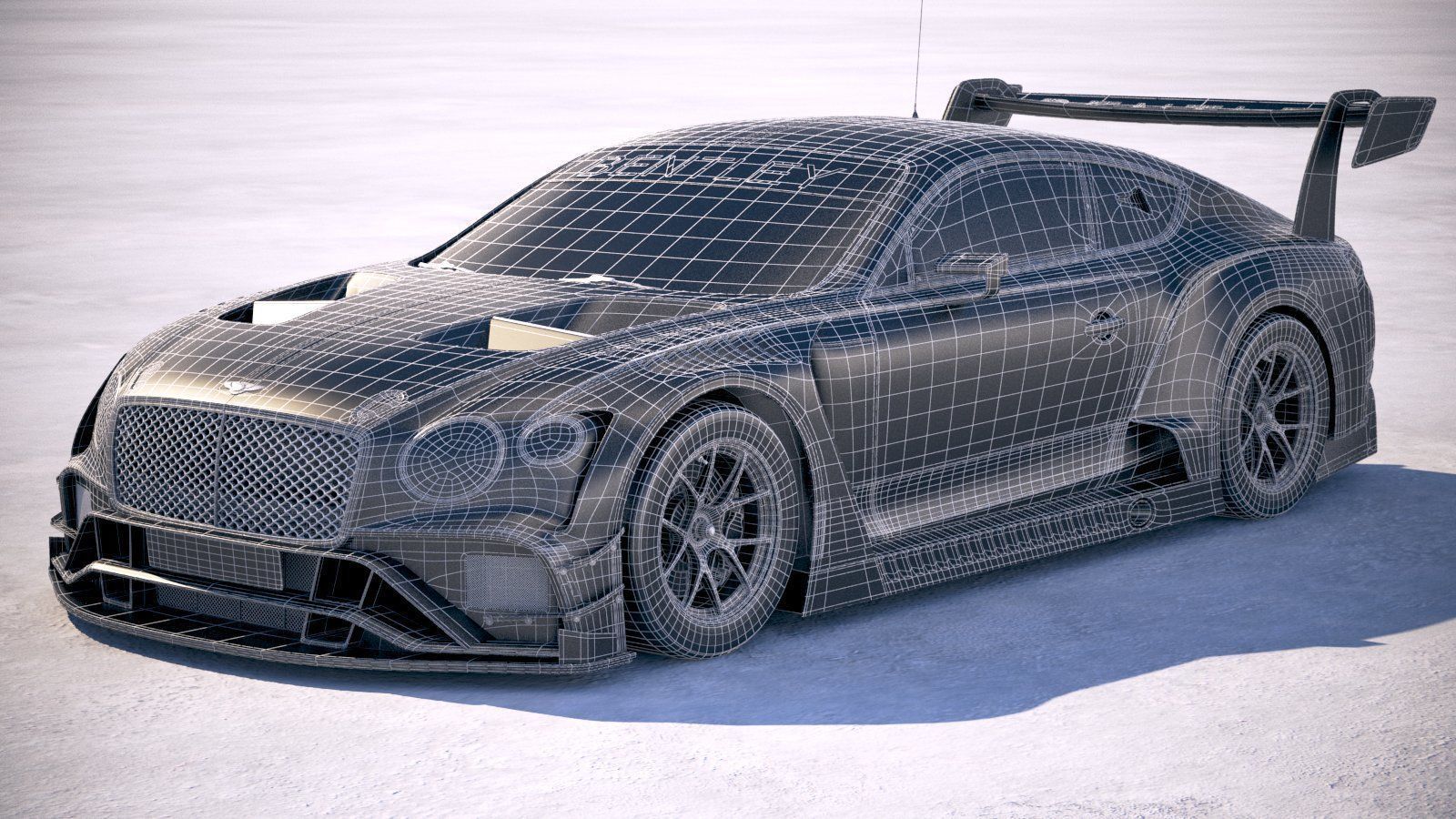 Bentley Continental GT3 Racecar 2018 3D model | CGTrader