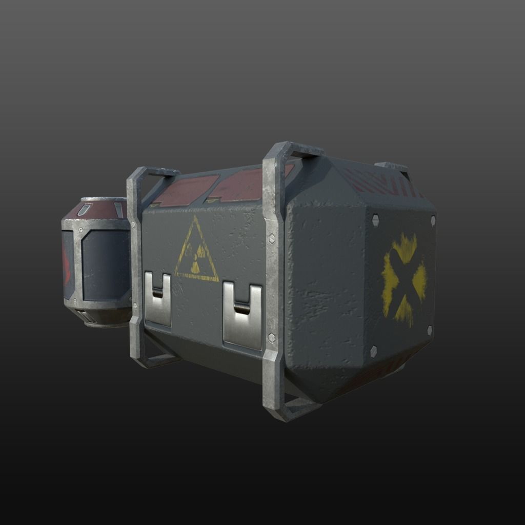 3D model Sci-Fi Crates VR / AR / low-poly | CGTrader
