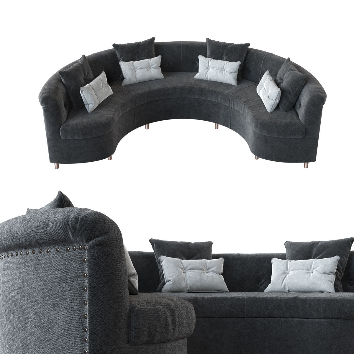 Ring sofa 3D model | CGTrader