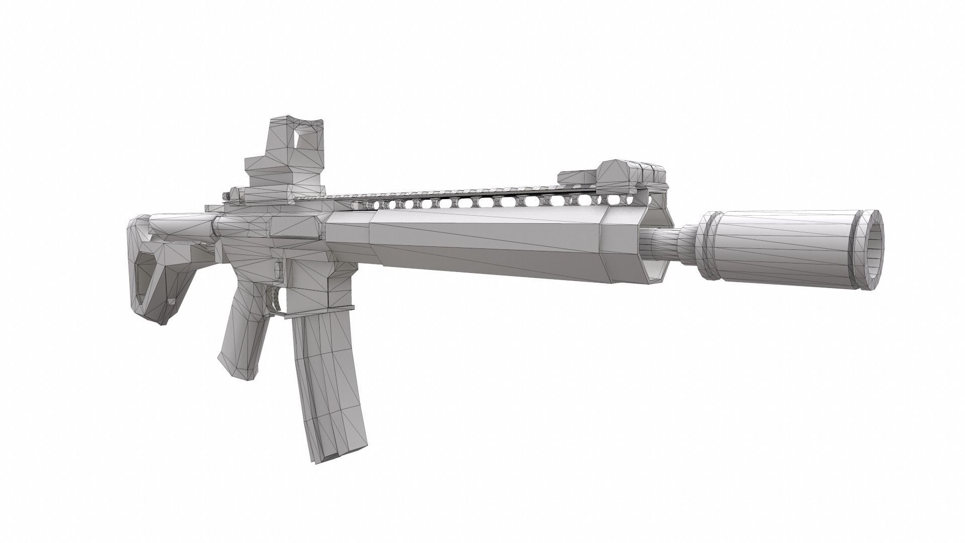 3D model AR-15 ar - rifle VR / AR / low-poly | CGTrader