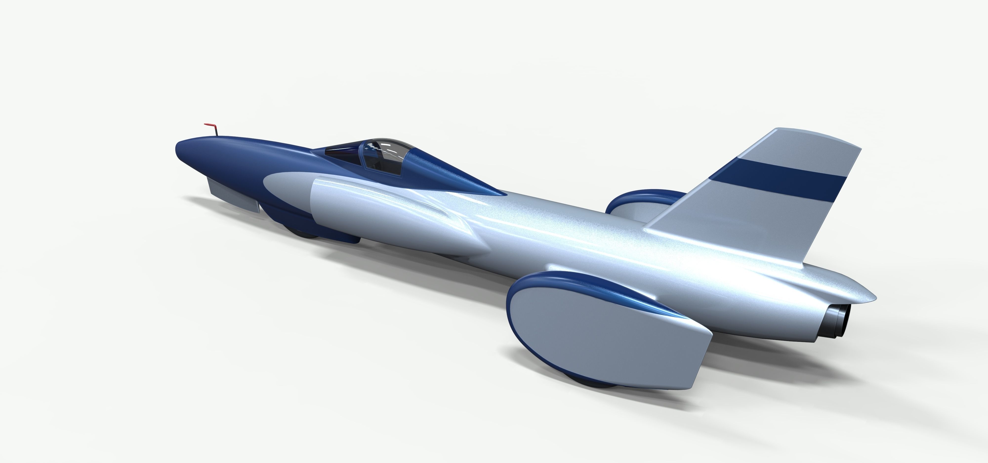 Spirit of America jet car 1964 3D model | CGTrader