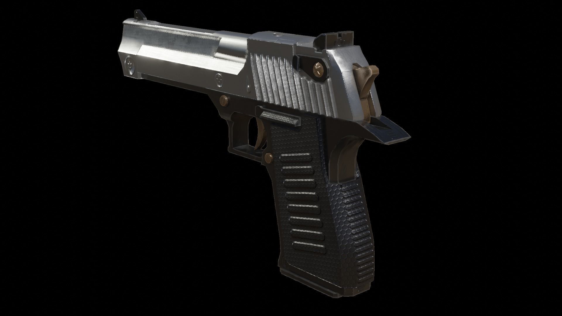 Pistol Gun free VR / AR / low-poly 3D model | CGTrader
