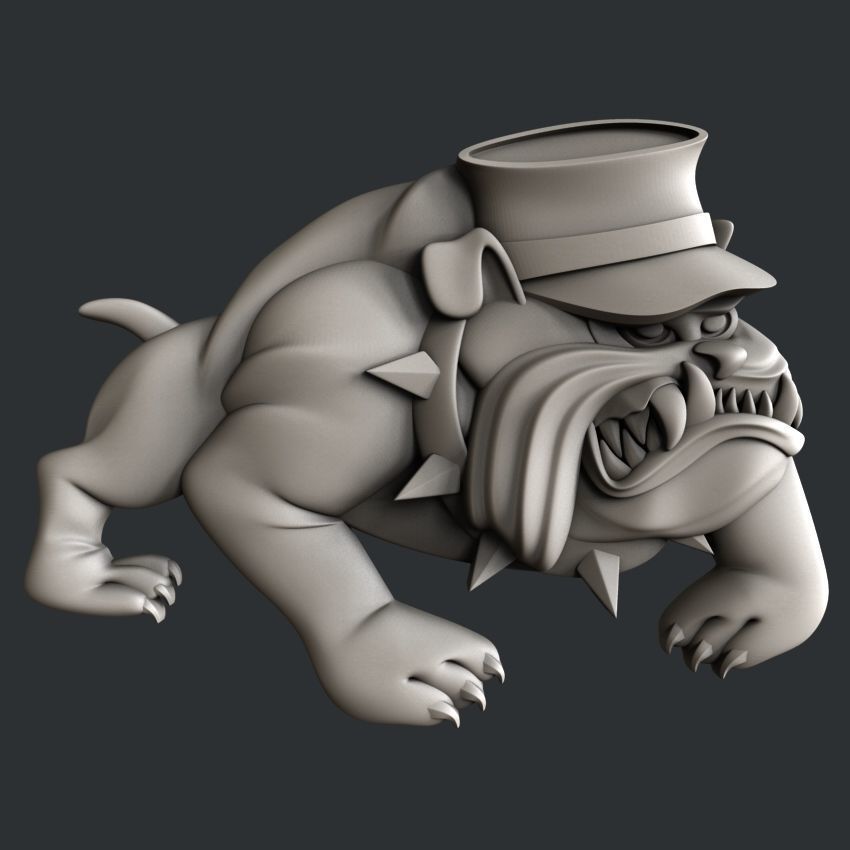 3d STL models for CNC router dog 3D model | CGTrader