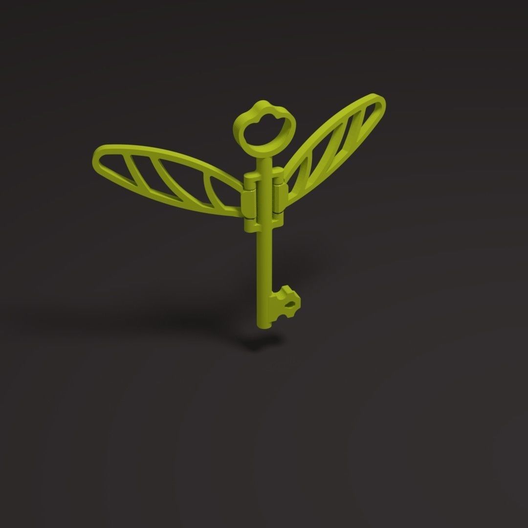 WINGED KEY 3D model 3D printable | CGTrader