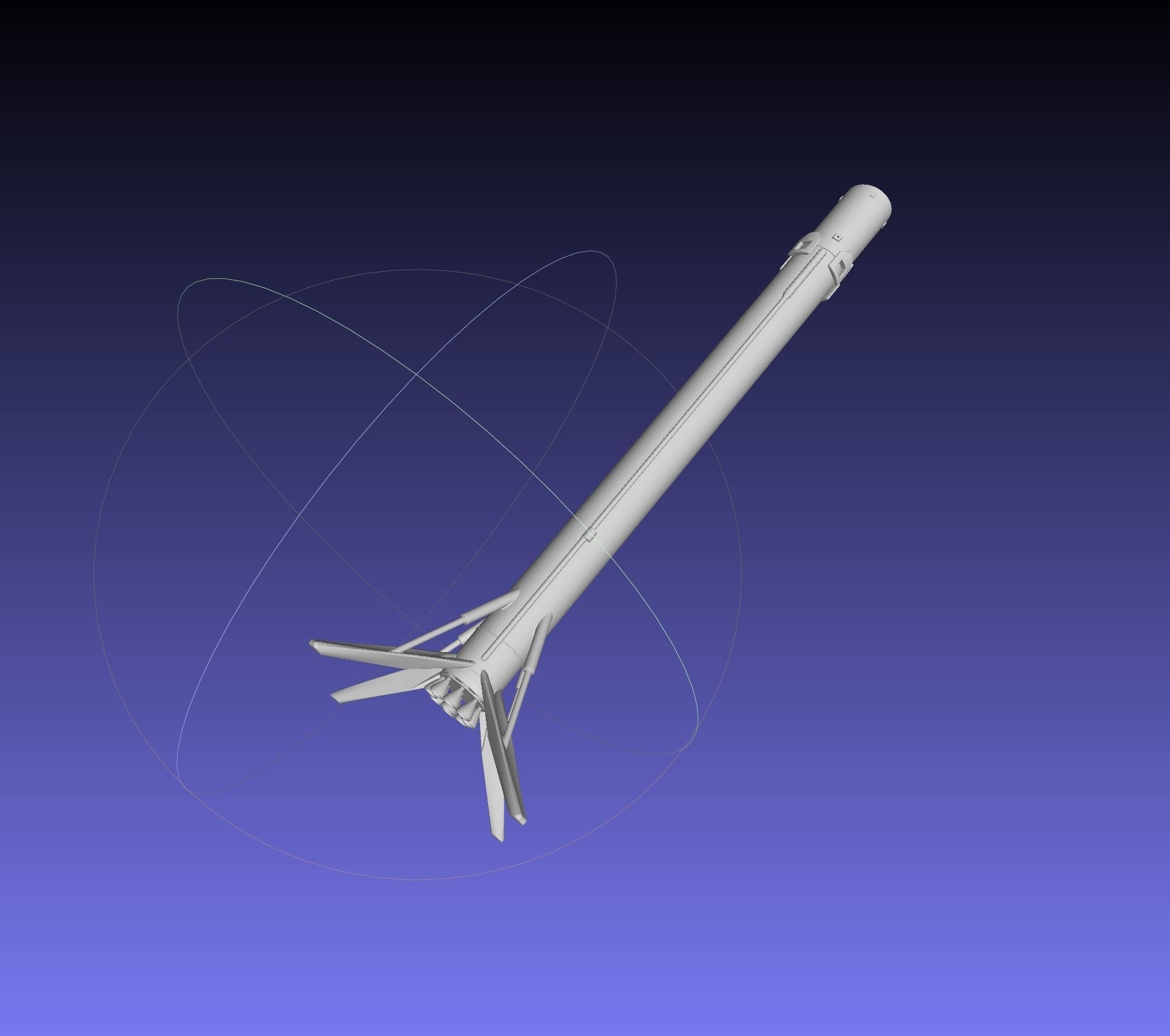 Space-X Falcon 9 Landed Stage Printable Miniature 3D model 3D printable ...
