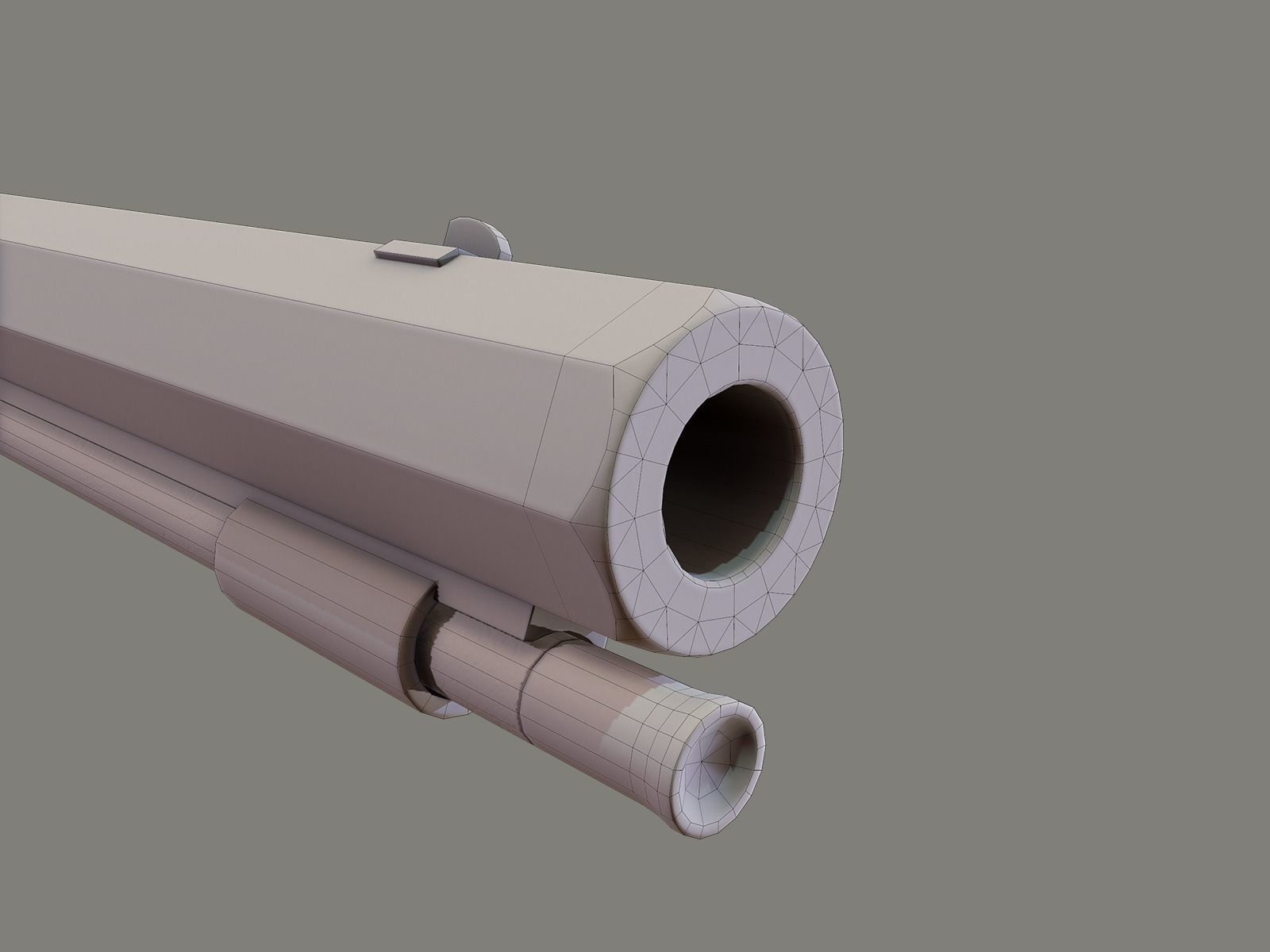 Lowpoly PBR Plains Precussion Rifle free VR / AR / low-poly 3D model ...