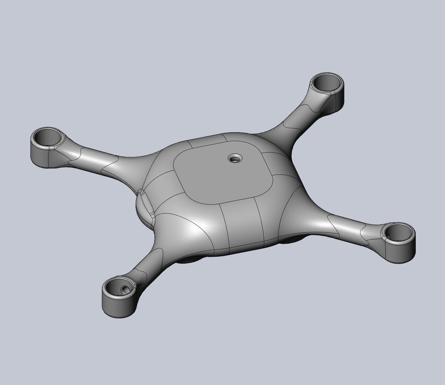 Simple Drone Body 3D model 3D printable | CGTrader