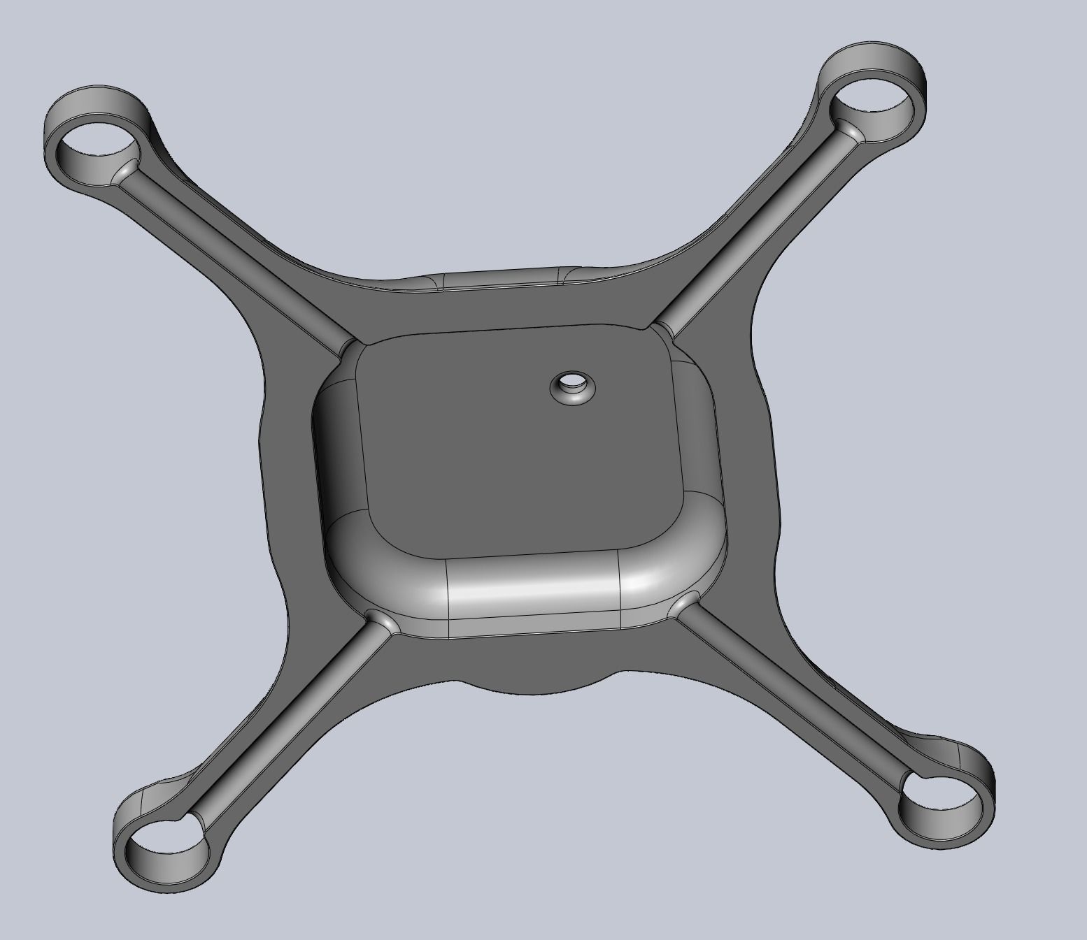 Simple Drone Body 3D model 3D printable | CGTrader
