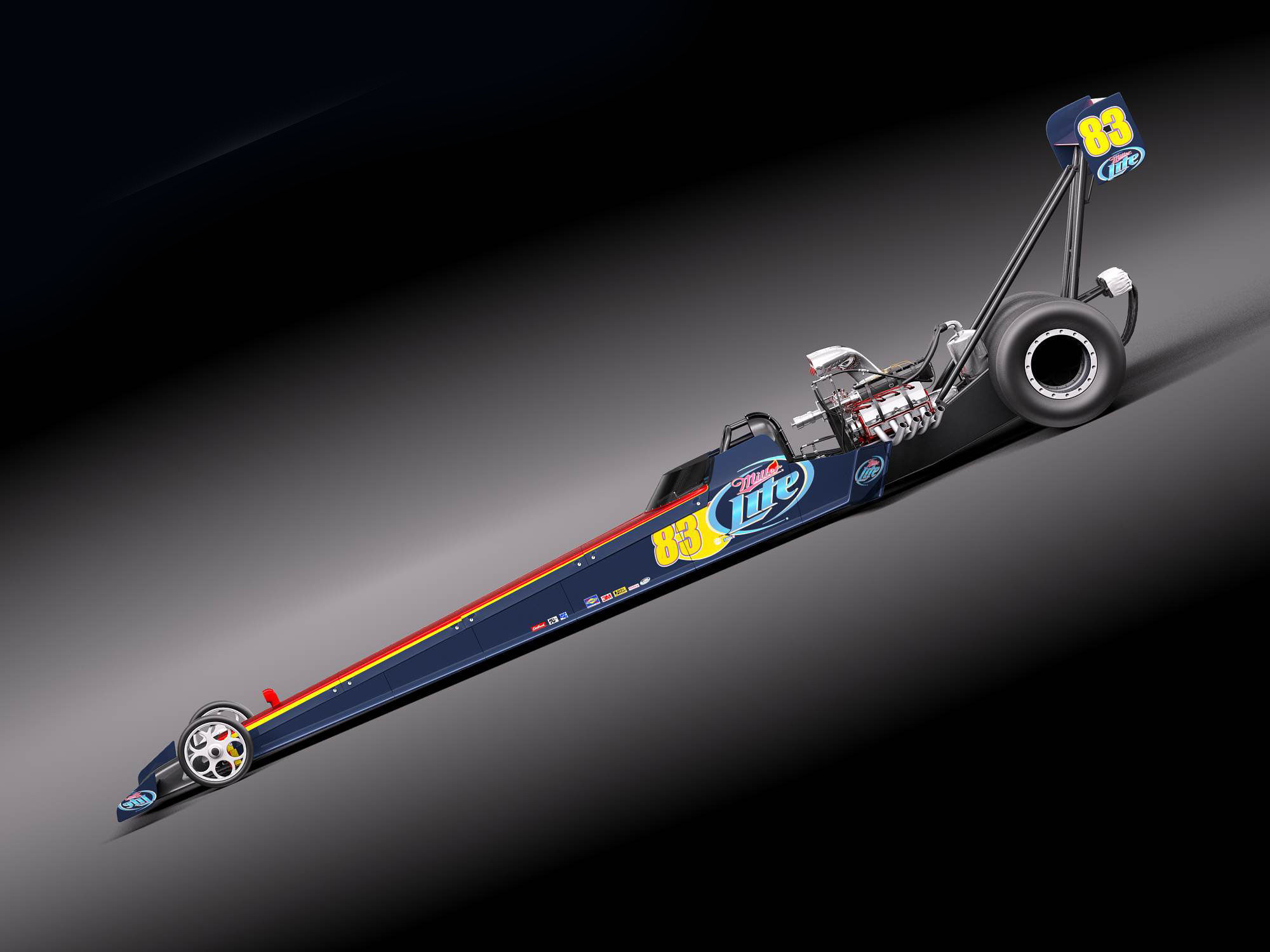 Top Fuel Dragster 3D model | CGTrader