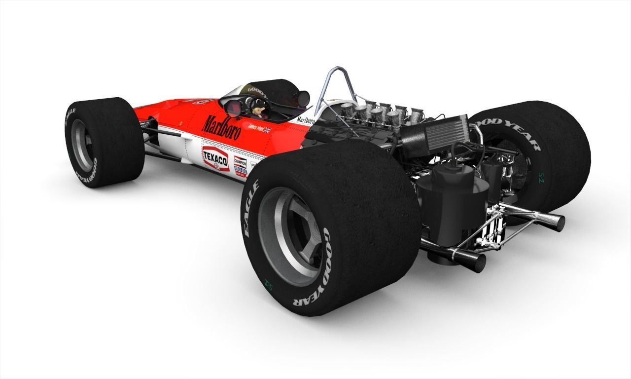 3D model Mclaren M7A VR / AR / low-poly | CGTrader