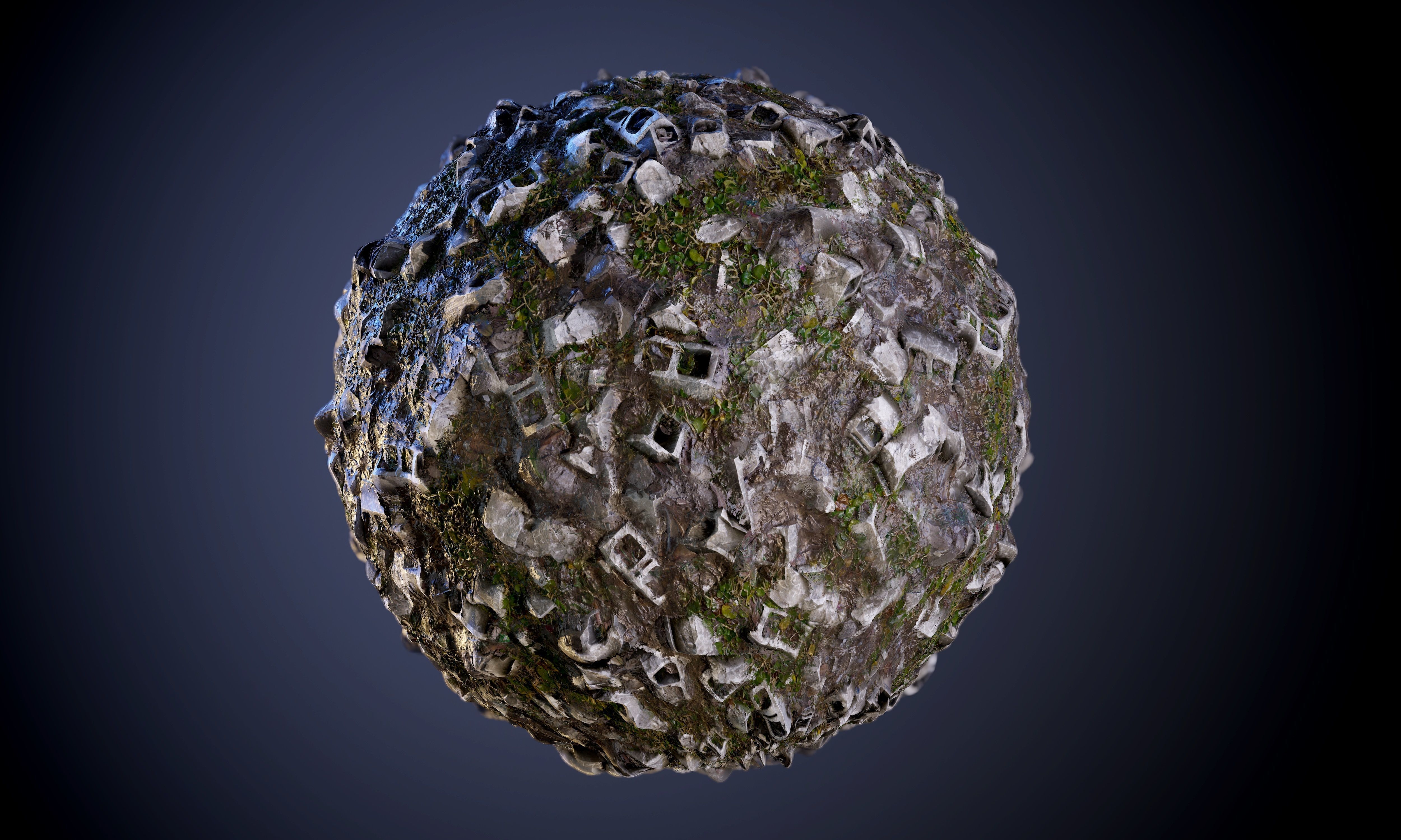 Rubble Brick Concrete Seamless PBR Texture Pack Texture | CGTrader