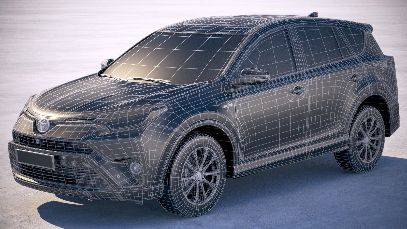 Toyota Rav4 Hybrid EU 2017 3D model | CGTrader