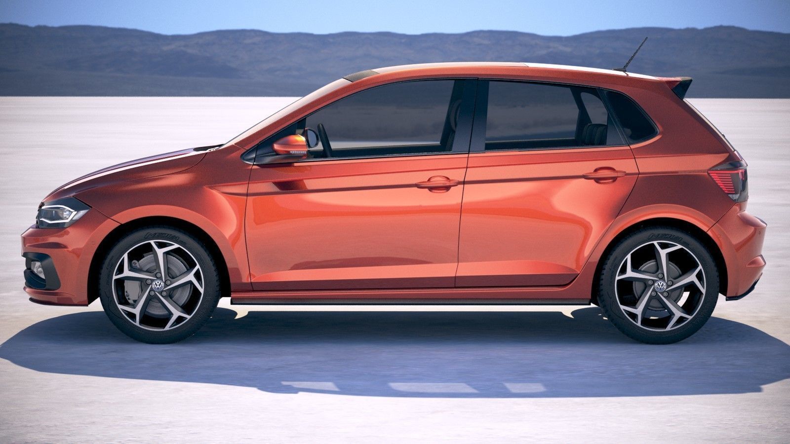 Volkswagen Polo R-line 2018 3D model | CGTrader