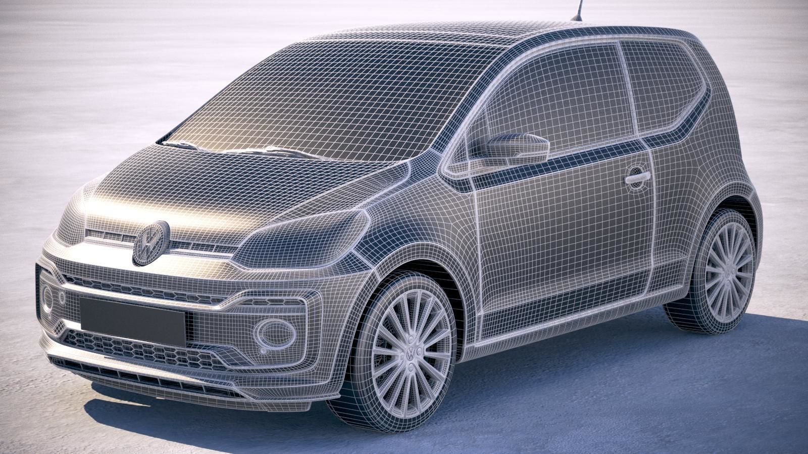Volkswagen UP 3-door 2018 3D model | CGTrader