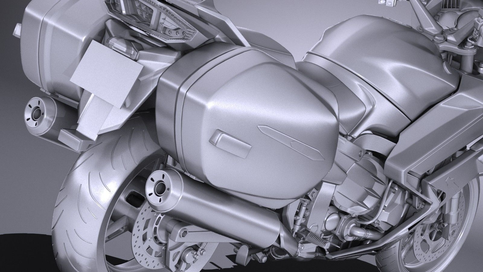 Yamaha FJR1300 2017 3D model | CGTrader