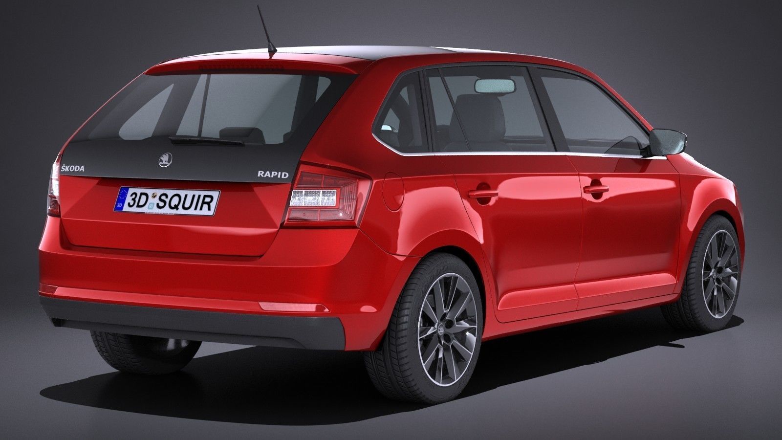 Skoda Rapid Spaceback 2018 3D model | CGTrader