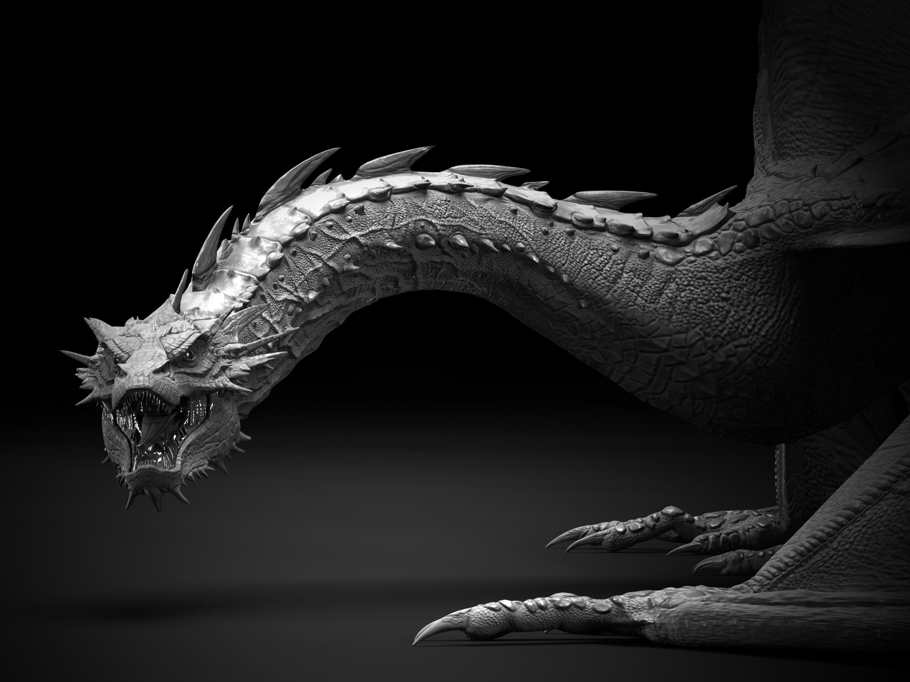 Smaug Hobbit Dragon 3D model rigged | CGTrader